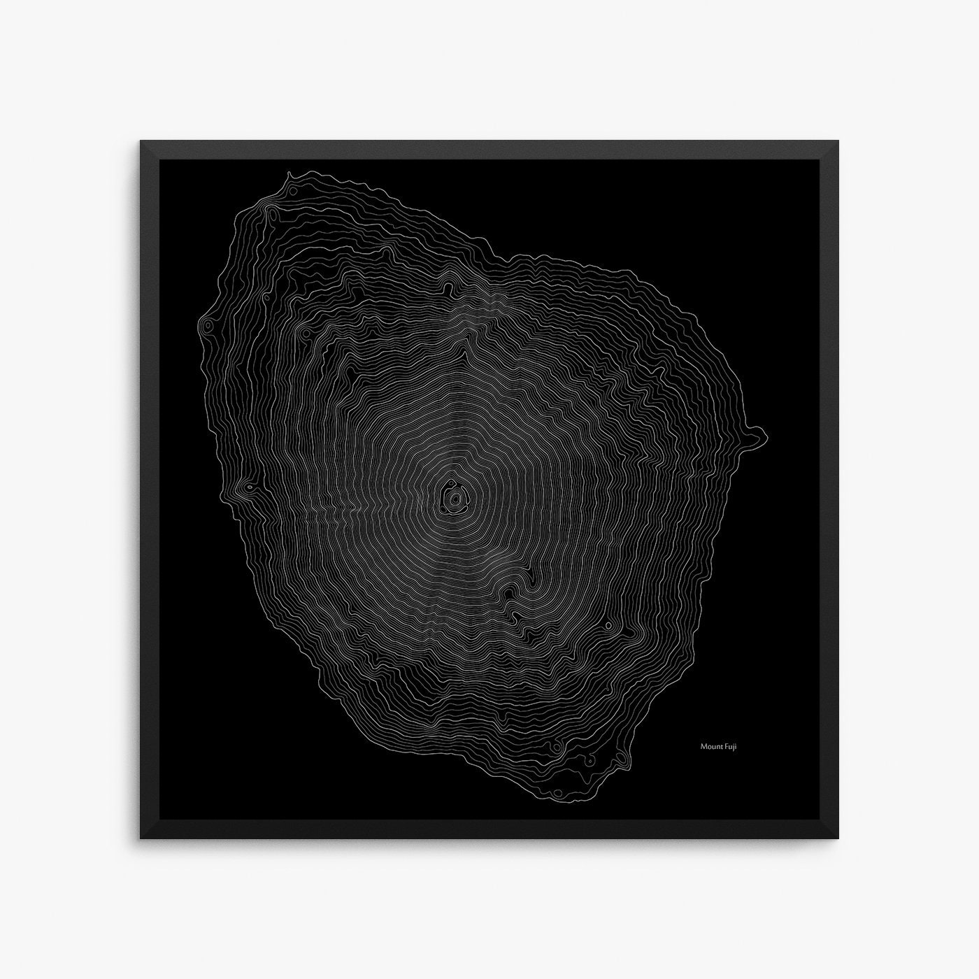 Mount Fuji Poster, Mount Fuji, Mount Fuji Map Art, Mount Fuji Contour ...