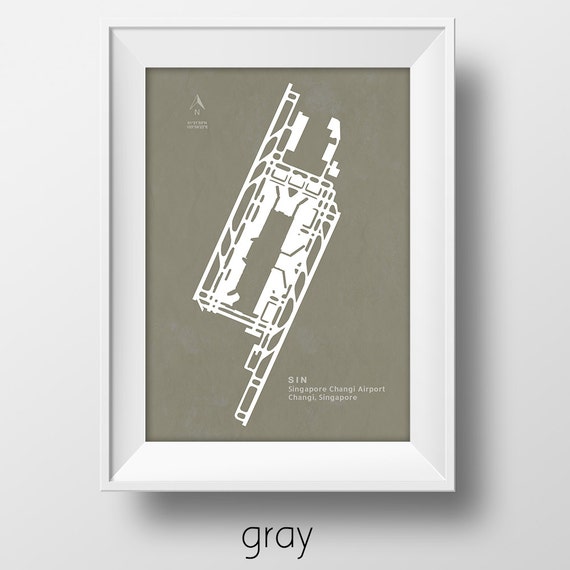 SIN Singapore Changi Airport in Changi Singapore Runway | Etsy