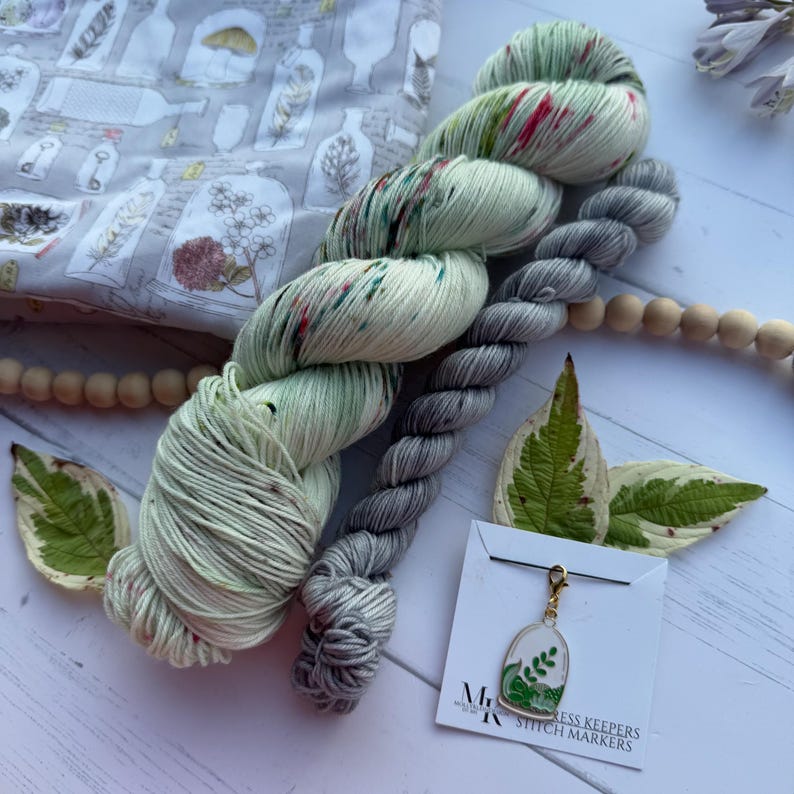 TERRARIUM Project Pail Bucket Hand Dyed Sock Set and Progress Keeper ...