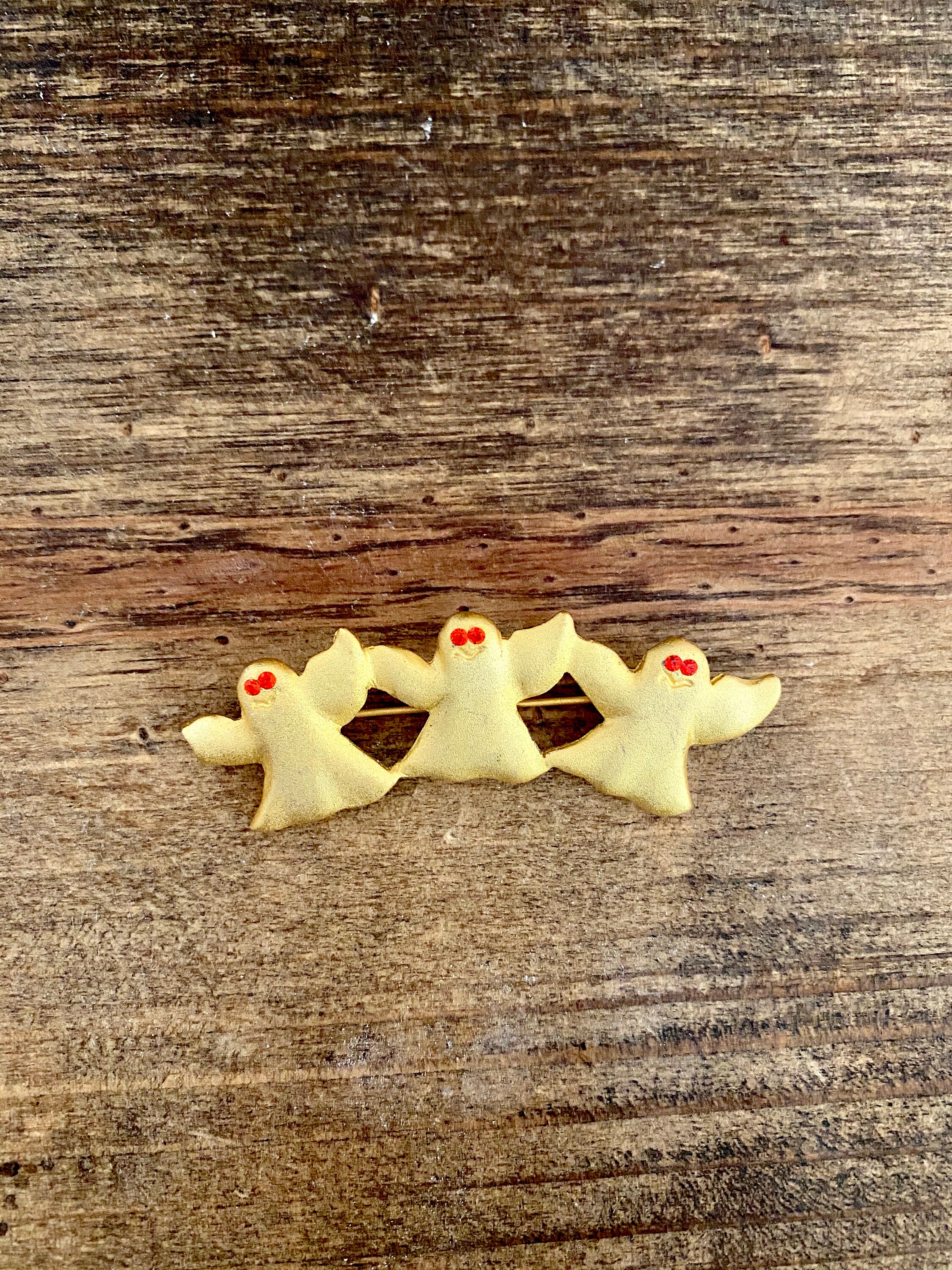 Ghost Pin / Faux Gold Ghost Pin / Spooky Pin / Halloween Pin - Etsy