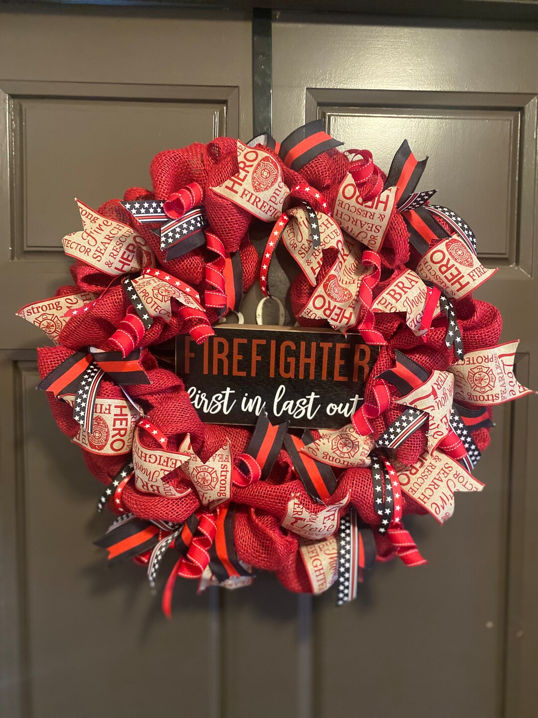 Firefighter First Responder Thin Red Line - Etsy