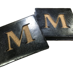 Forged Iron Square Monogram Coasters Set of 4 - Etsy