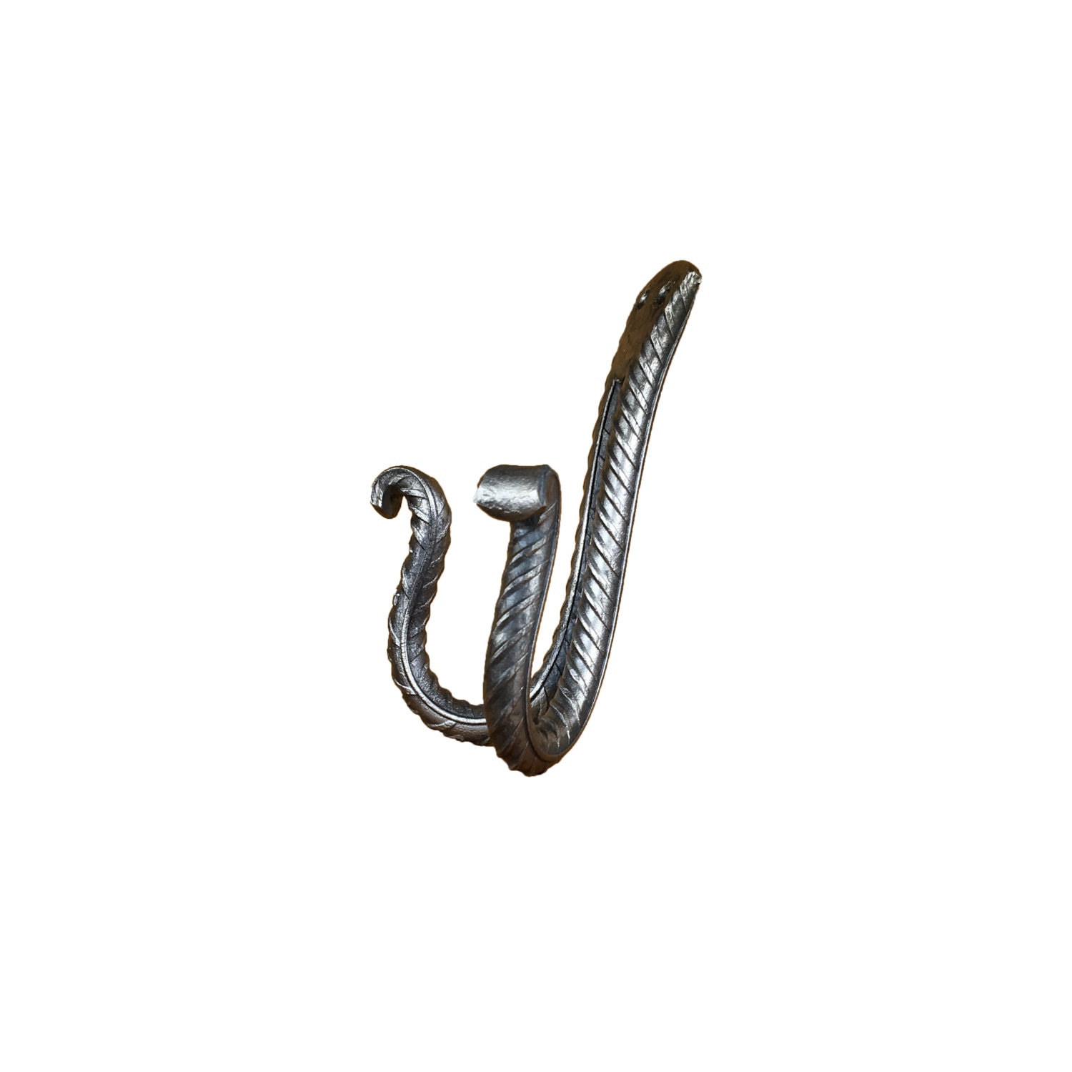 Re bar Wall Double Hook Hand Forged Coat Hook Bag Hook Hat Hook Re bar Wall Double Hook Hand Forged Coat Hook Bag Hook Hat Hook