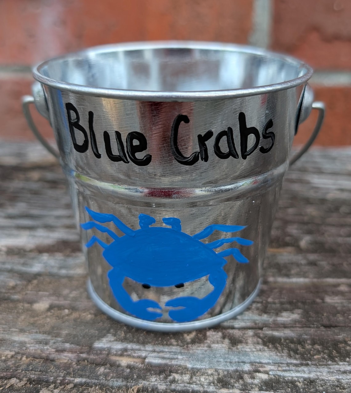 Crab Buckets , Crab Feast Party Favors, Nautical Ornaments, Set of 4 - Etsy