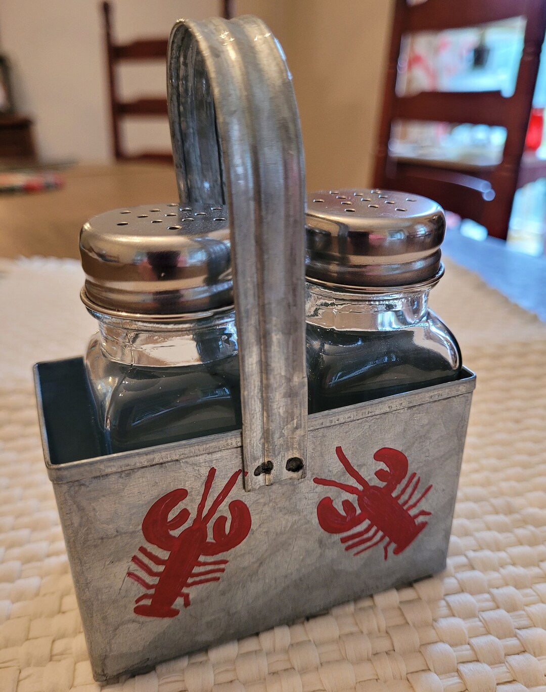 Farmhouse Red Lobster Salt and Pepper, 3 Piece Set Tableware - Etsy