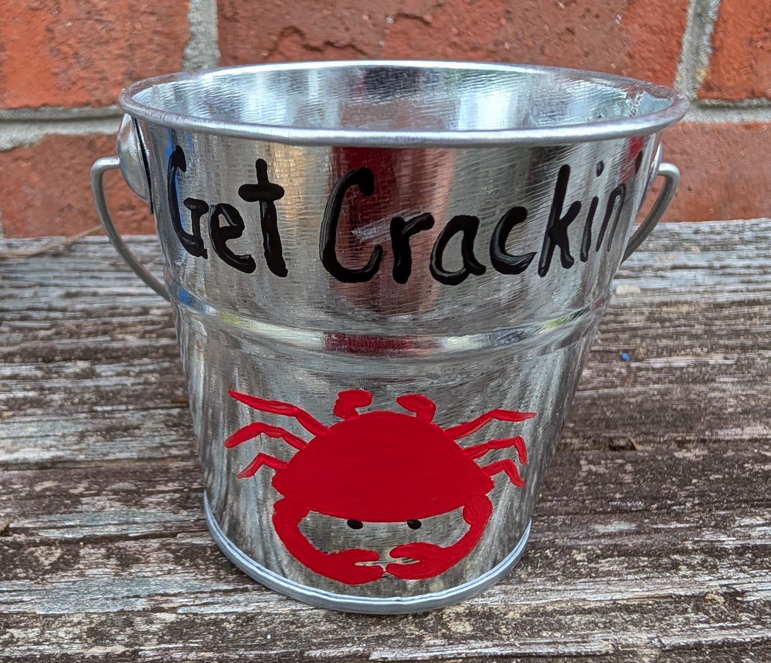 Crab Buckets , Crab Feast Party Favors, Nautical Ornaments, Set of 4 - Etsy