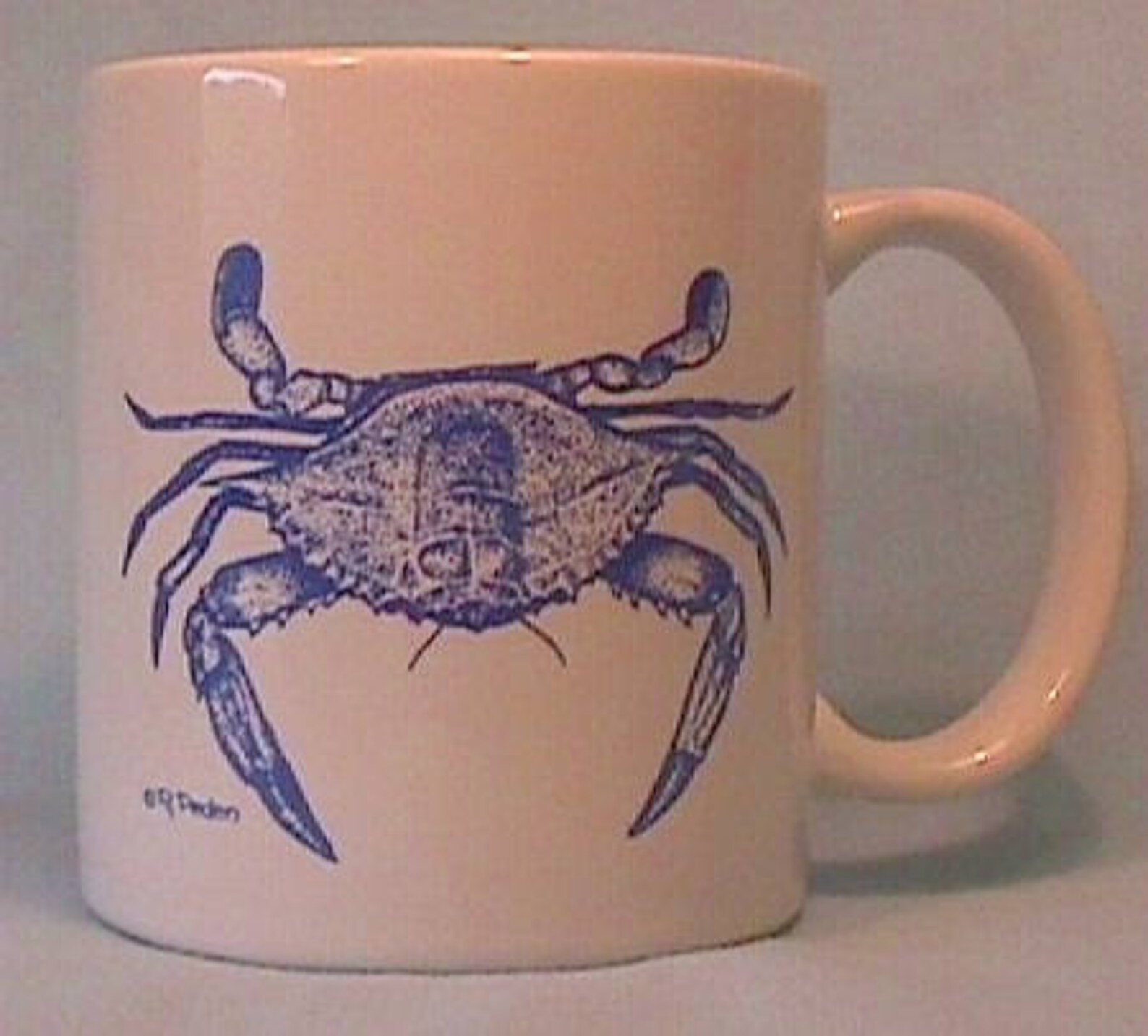 2 Chesapeake Bay Crab Coffee Mugs in RED, Pair of 11 Oz Mugs - Etsy