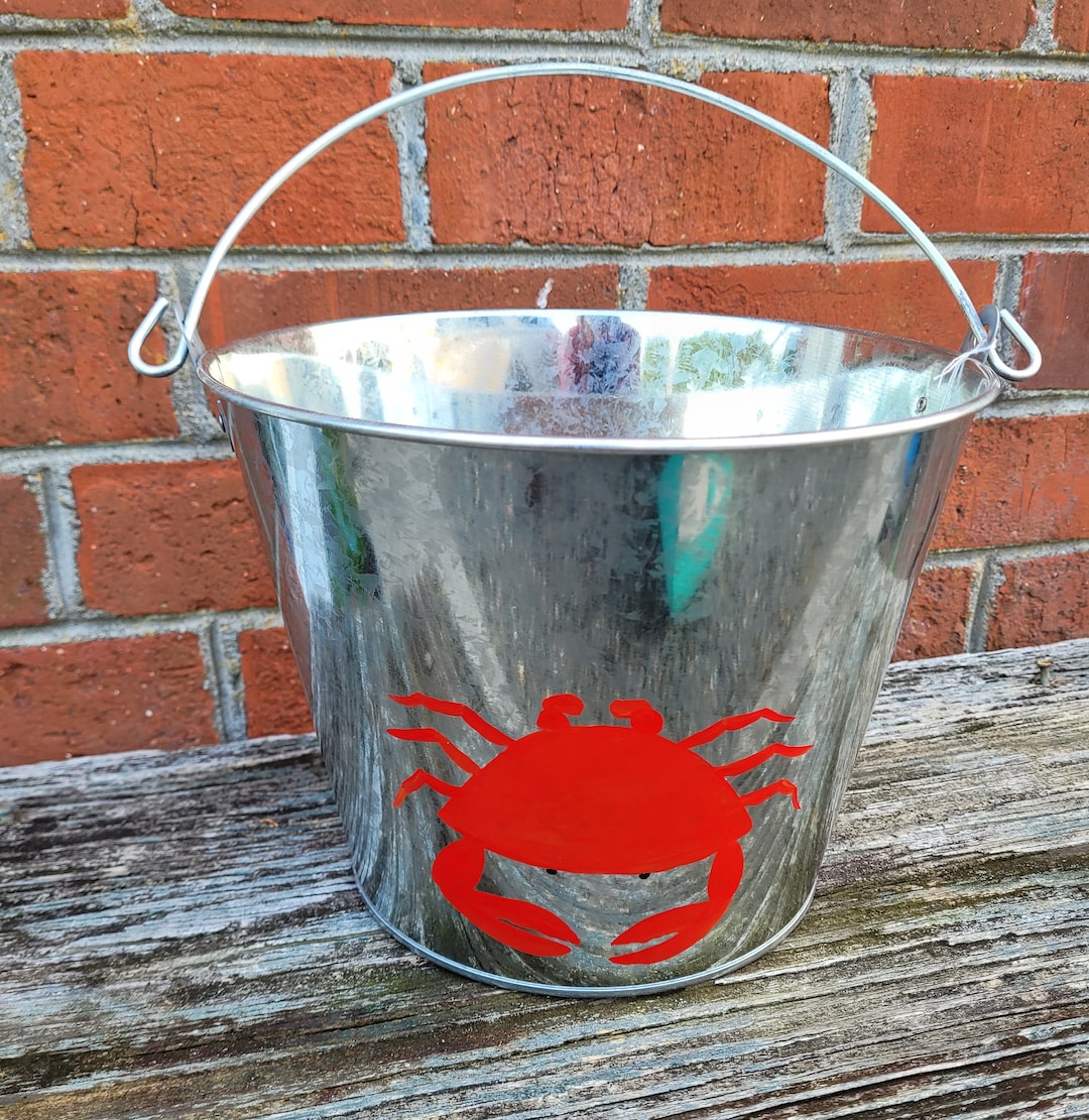 Red Crab Bucket, Seafood Boil Bucket, Hostess Gift - Etsy