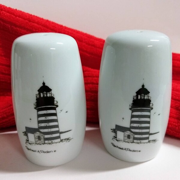 Lighthouse Salt and Pepper Shakers - Etsy