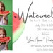 Watermelon Mini Session Canva Template for Summer Photoshoots, Easy to ...