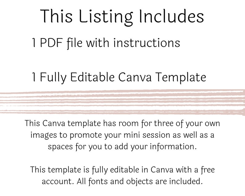 Blue Bonnet Mini Session Template: Square Promo Card (canva) - Etsy