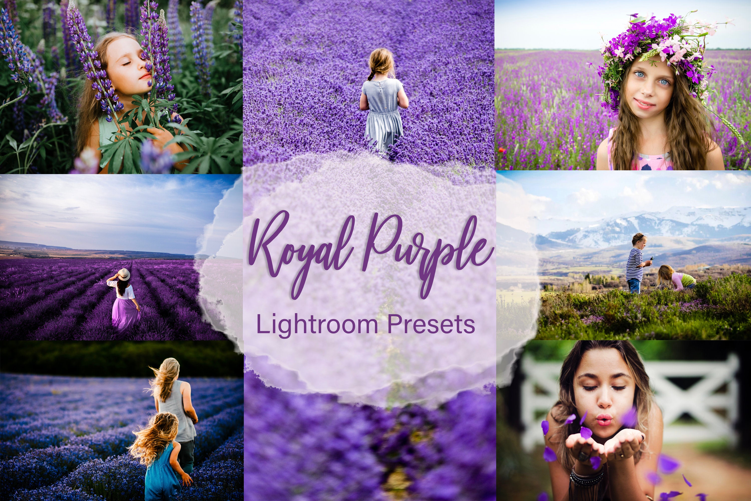 Royal Purple Lavender and Jasmine Lightroom Presets Bundle of 10 for ...