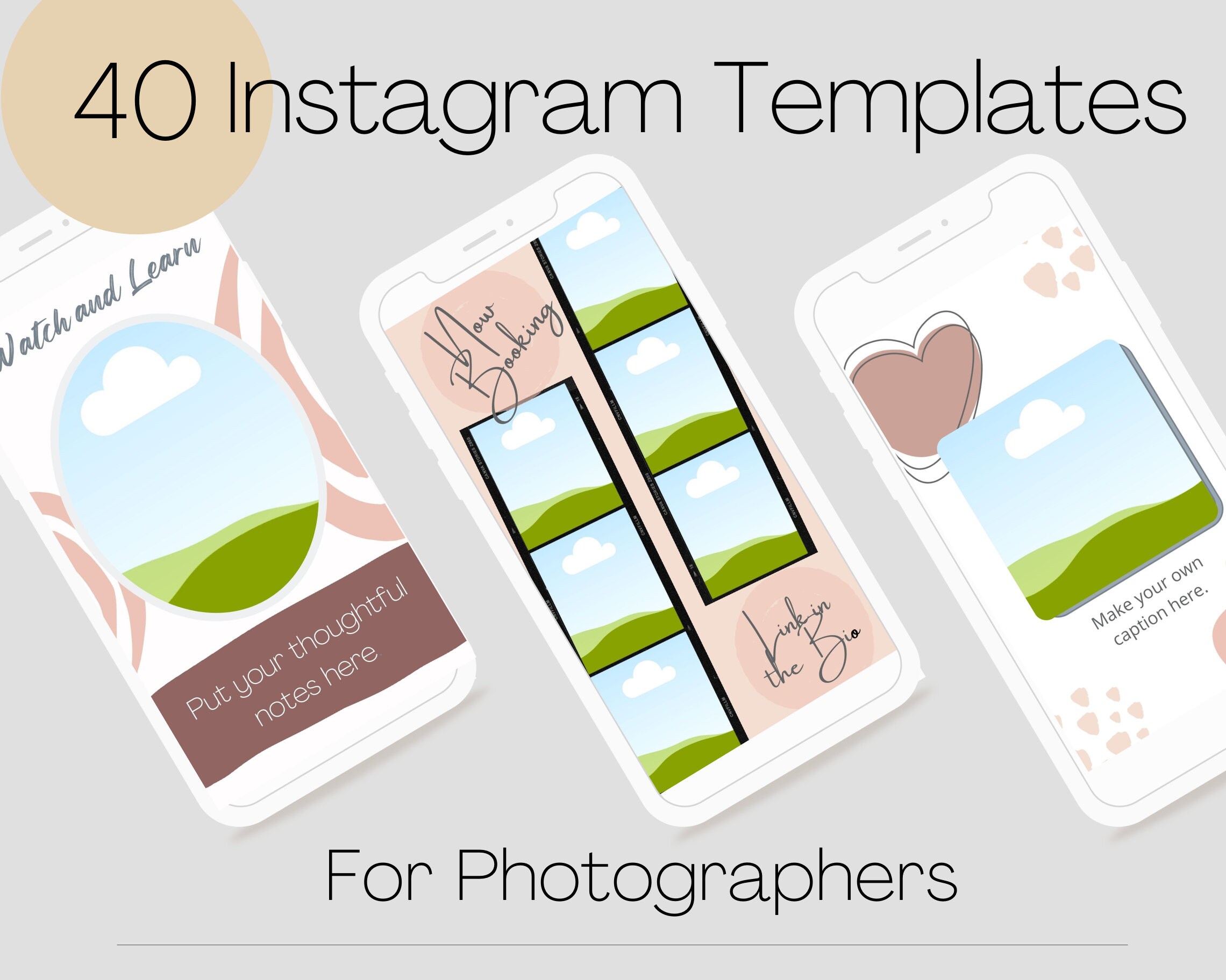 Instagram Reel Cover Templates for Photographers - Instagram Story ...