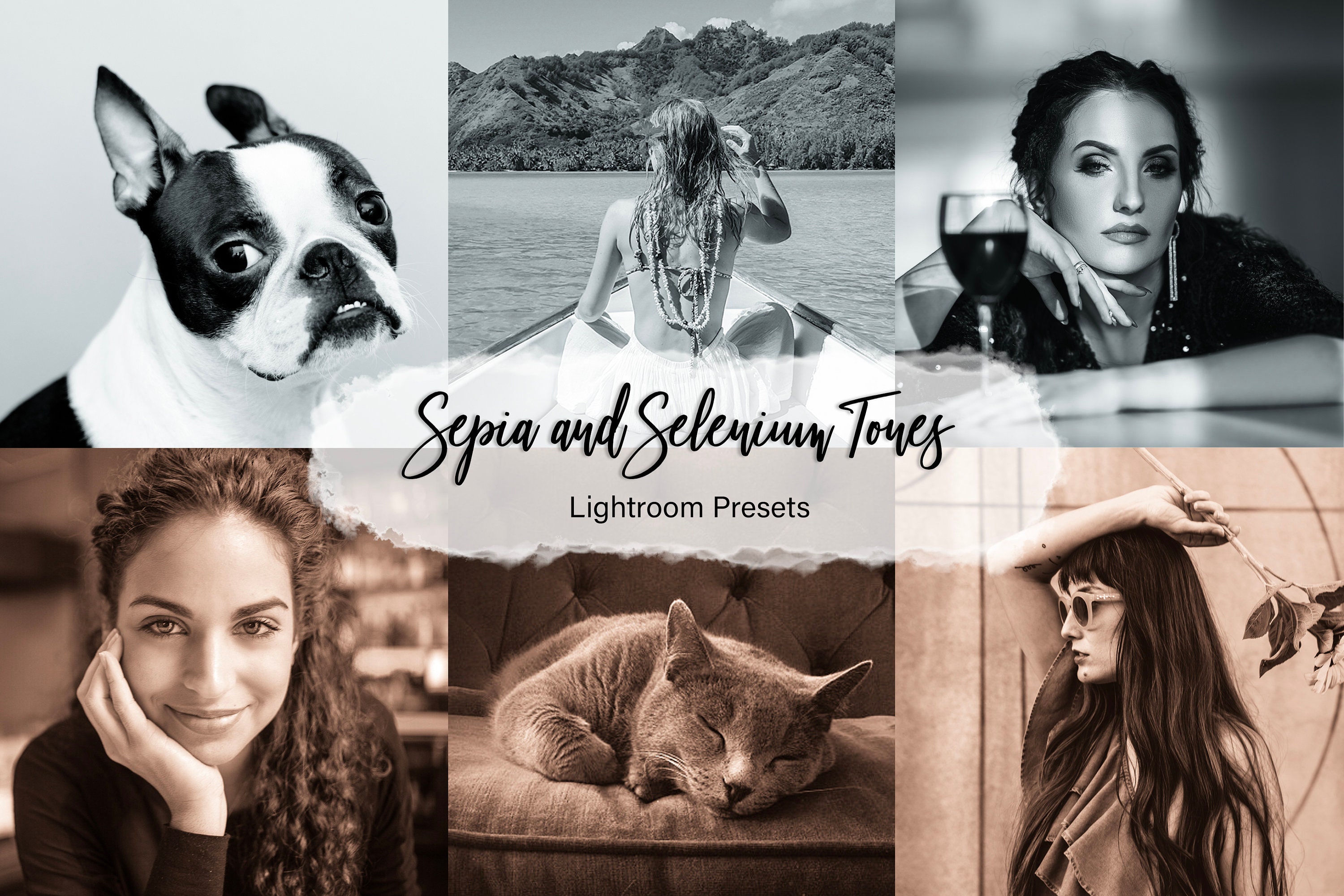 Sepia Presets and Selenium Tone Presets Bundle of 15 - Get the Look of ...