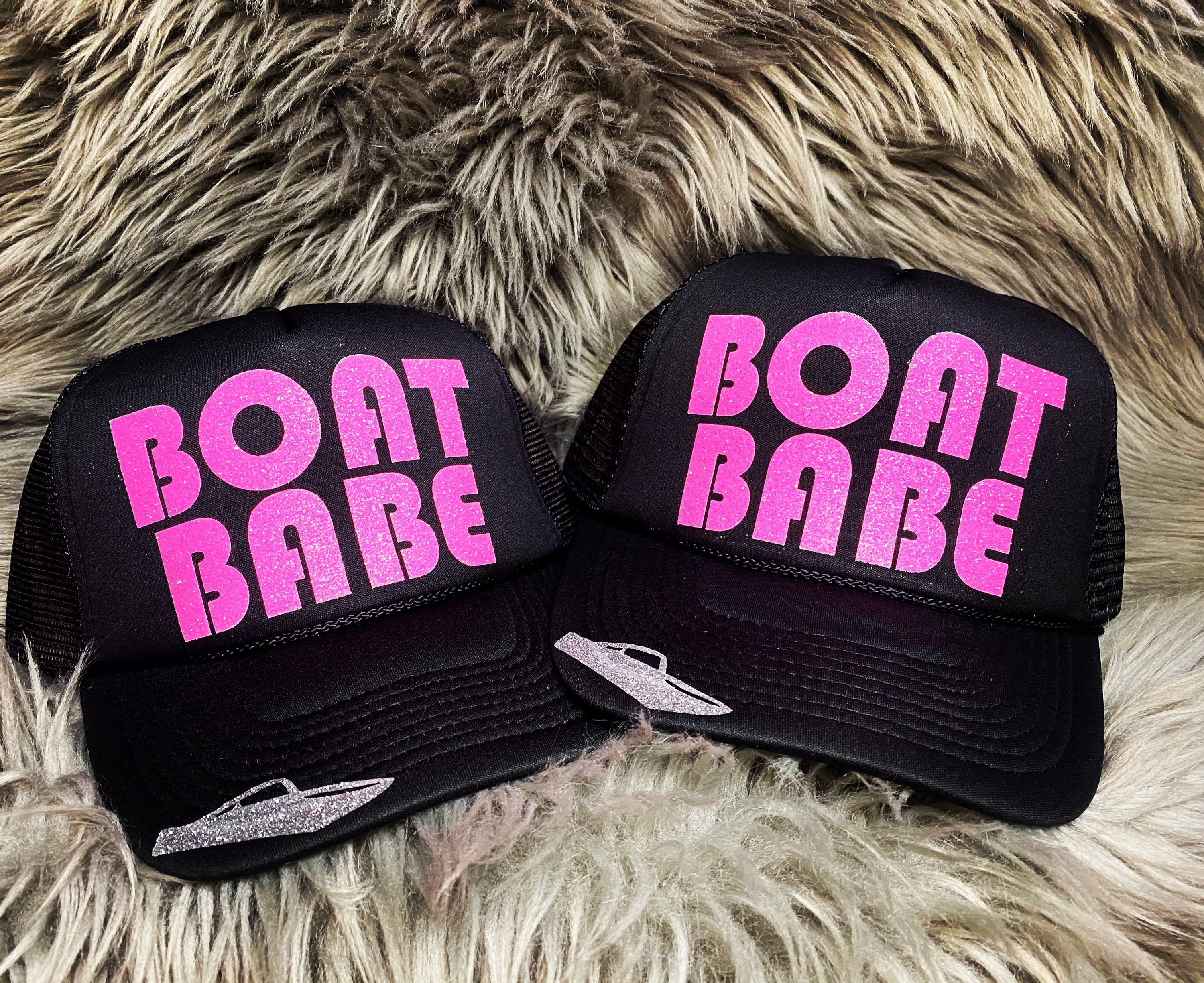 Womens Trucker Hat. Boat Hat. Lake Life. Black Hat. Custom | Etsy