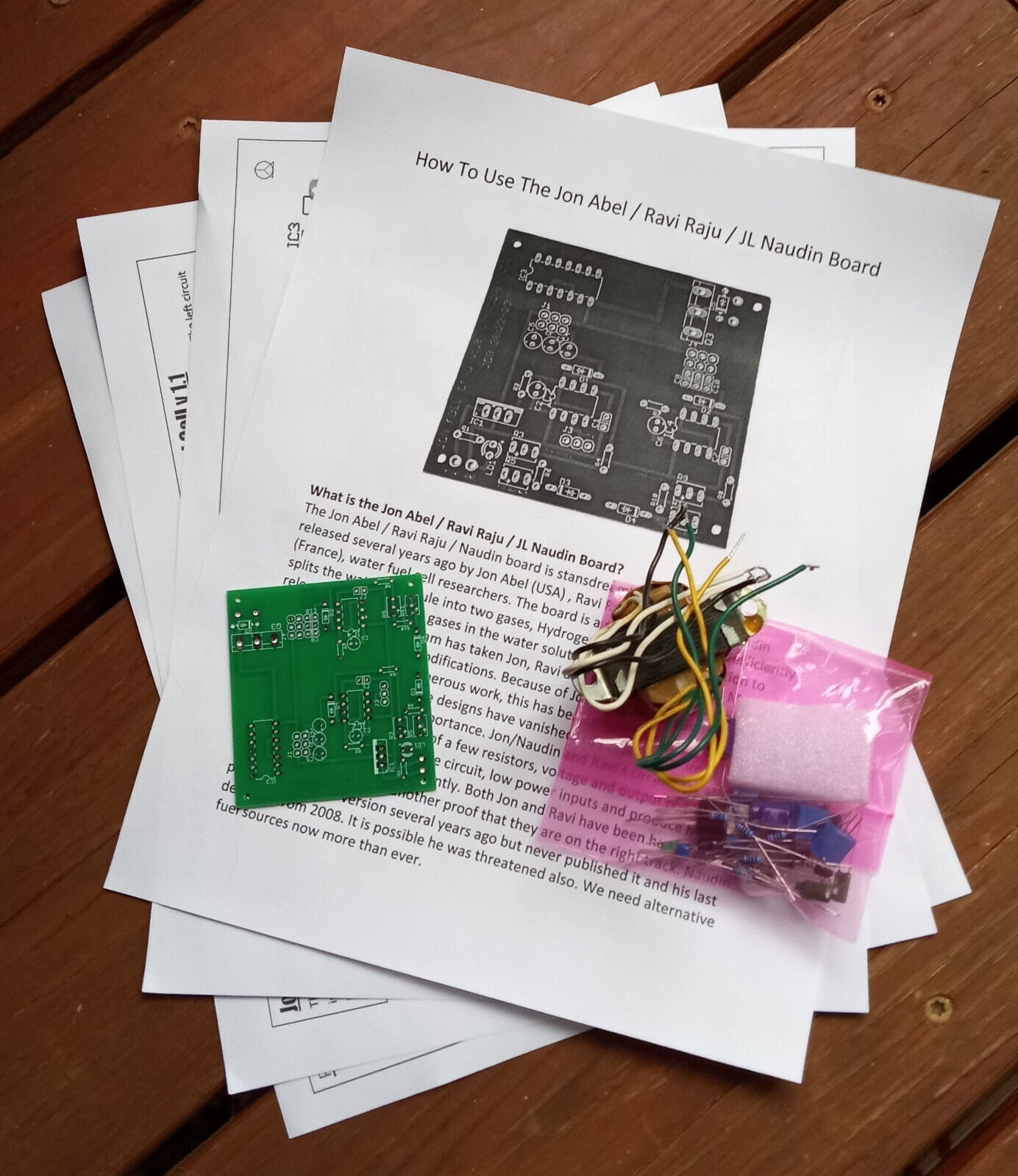 Jon Abel Naudin HHO Hydrogen Generator Kit PCB Water Fuel Cell - Etsy