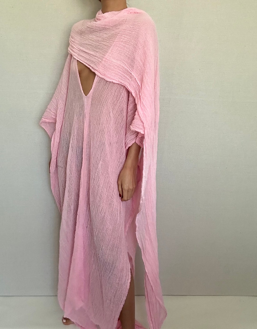 Pink Caftan DRESS - Etsy