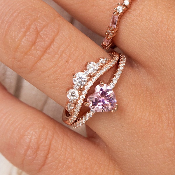 Pink Gold Rings - Etsy