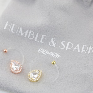 Sterling Silver Floating Ring | Invisible Ring | Unique Rings | Pear ...