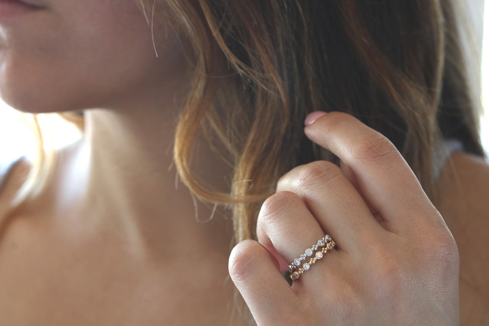 Sterling Silver Stackable Rings Unique Stackable Rings - Etsy