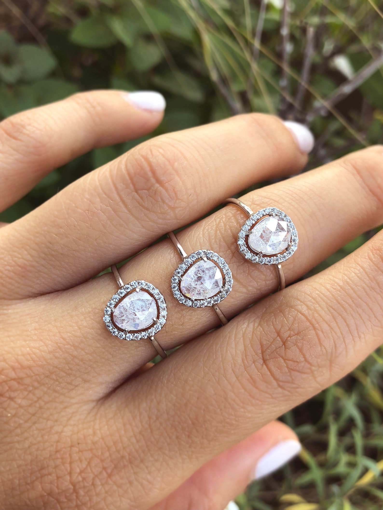 Sterling Silver & Quartz Ring Quartz Gemstone Rings - Etsy