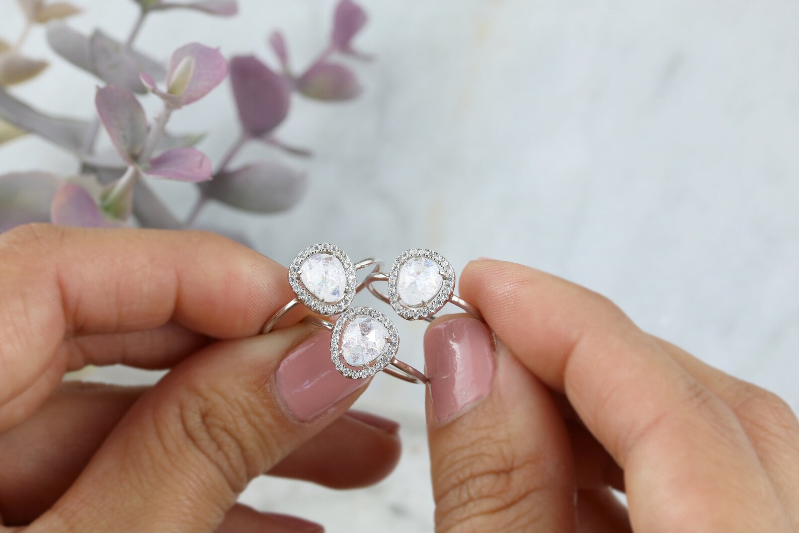 Sterling Silver & Quartz Ring Quartz Gemstone Rings - Etsy