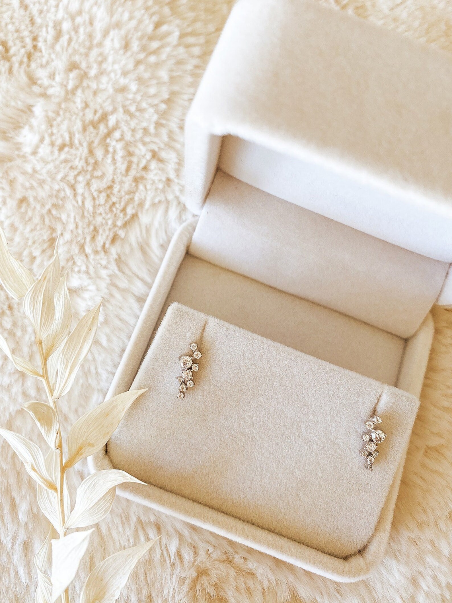 Sterling Silver Cluster Ear Climbers Cluster Earrings - Etsy