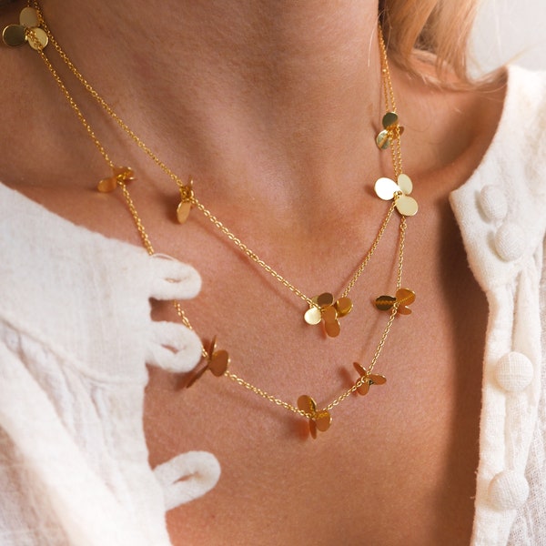 Long Gold Pendant - Etsy