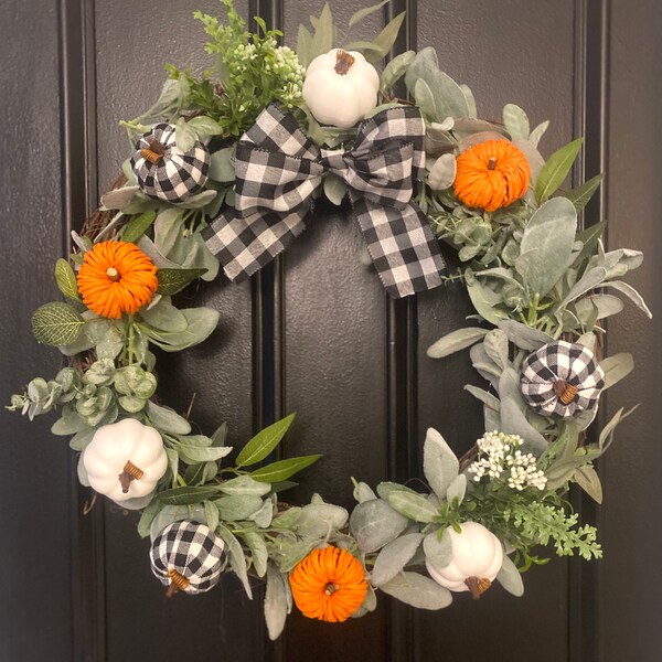 Buffalo Check Pumpkins - Etsy