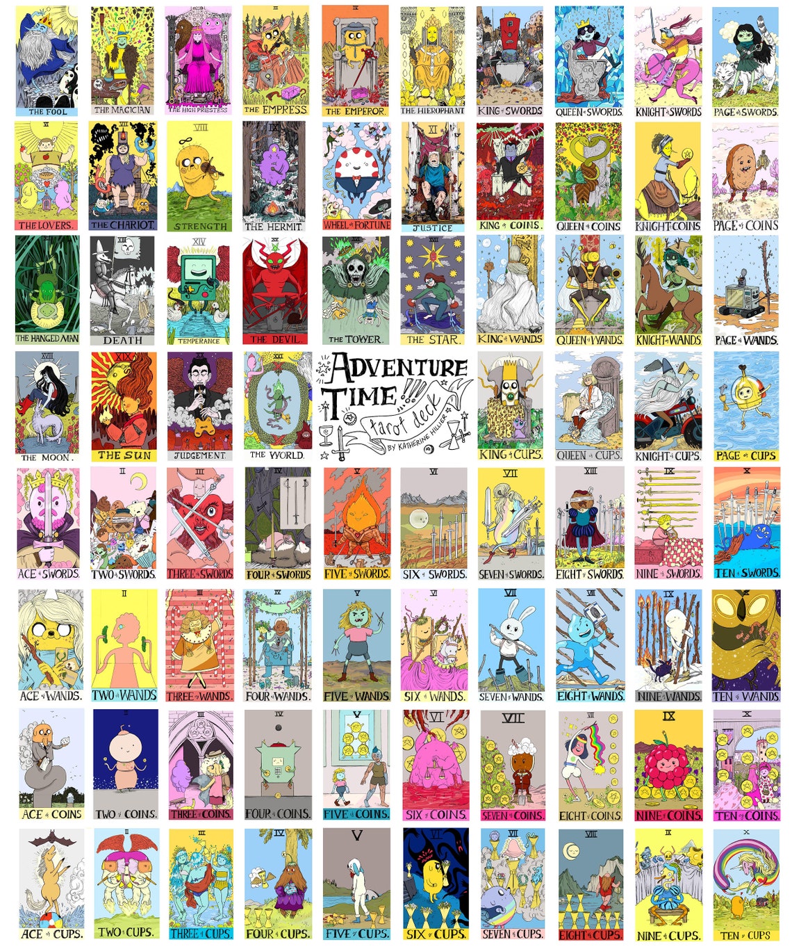 Adventure Time Tarot Mini Prints - Etsy Australia