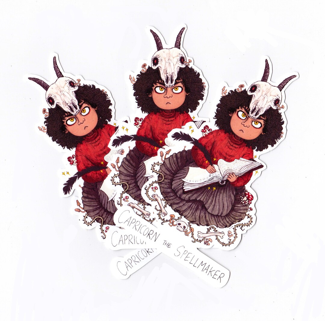 Capricorn the Spellmaker 'zodiac Warriors' Illustration Matt Vinyl ...