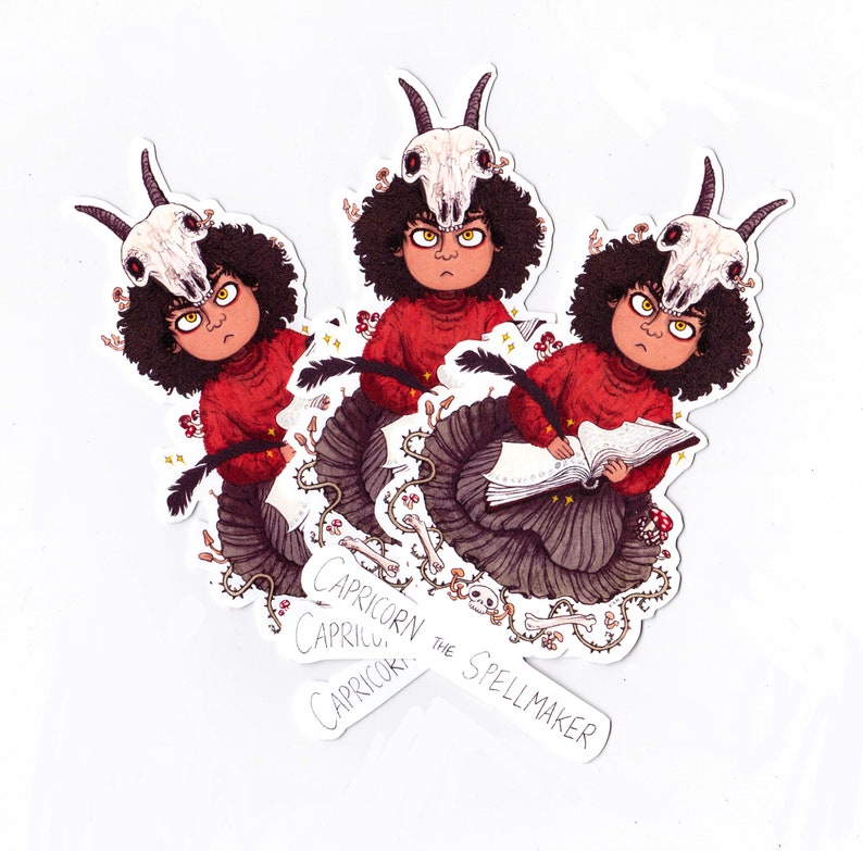 Capricorn the Spellmaker 'zodiac Warriors' Illustration Matt Vinyl ...