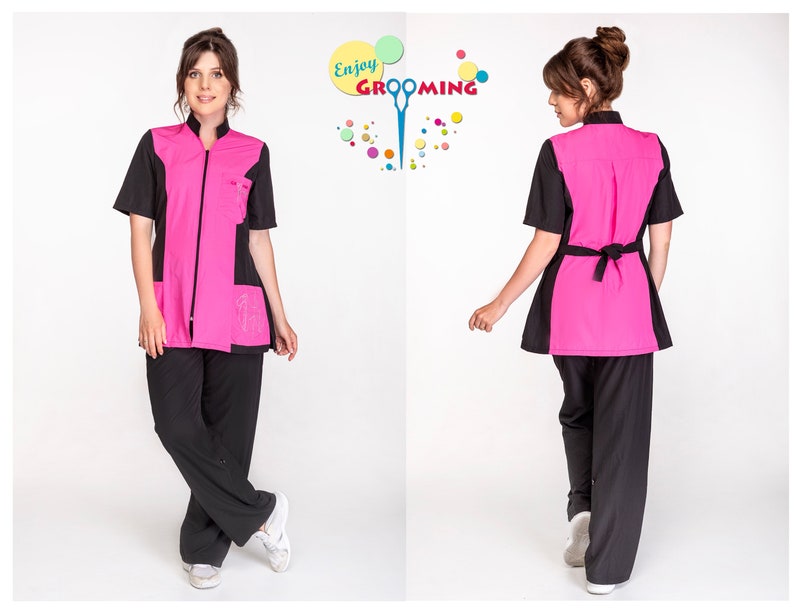 Dog Groomer Smock COMBI Pet grooming apparel | Etsy