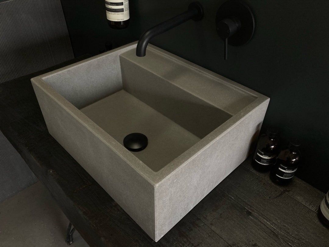 WILF Concrete Sink GFRC Industrial Modern Rustic Handmade Designer ...