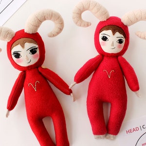 Aries Doll PDF Sewing Pattern & Tutorial -english / Español- Patrón Y ...
