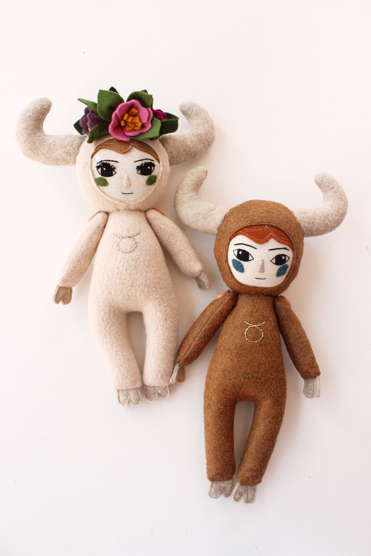 Taurus Doll PDF Sewing Pattern & Tutorial english / Español Patrón Y ...