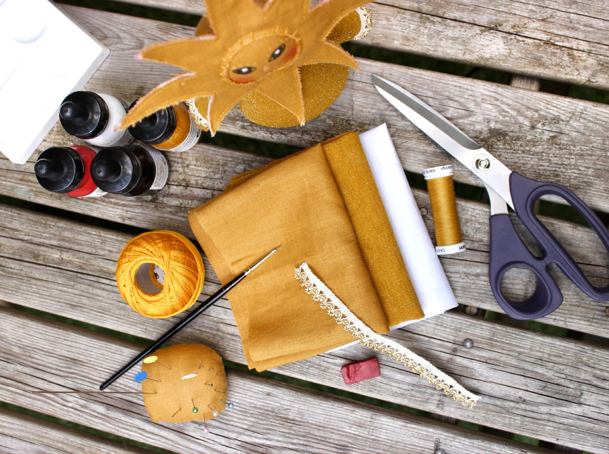 Sun Doll PDF Pattern Sewing Tutorial - Art Doll - English & Español - Etsy