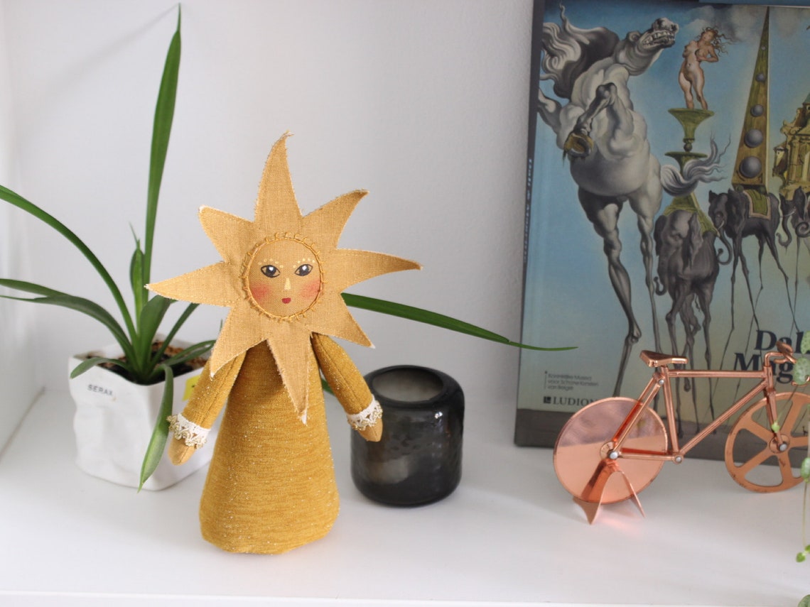 Sun Doll PDF Pattern Sewing Tutorial - Art Doll - English & Español - Etsy