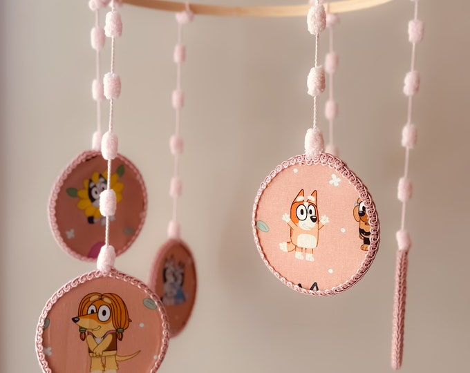 Bluey Characters Baby Mobile Nursery Decor - Etsy