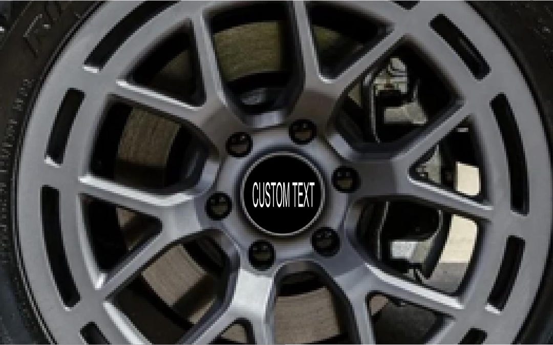 Ford Wheel Center Cap Vinyl Decals - Gloss Black or Carbon Fiber ...