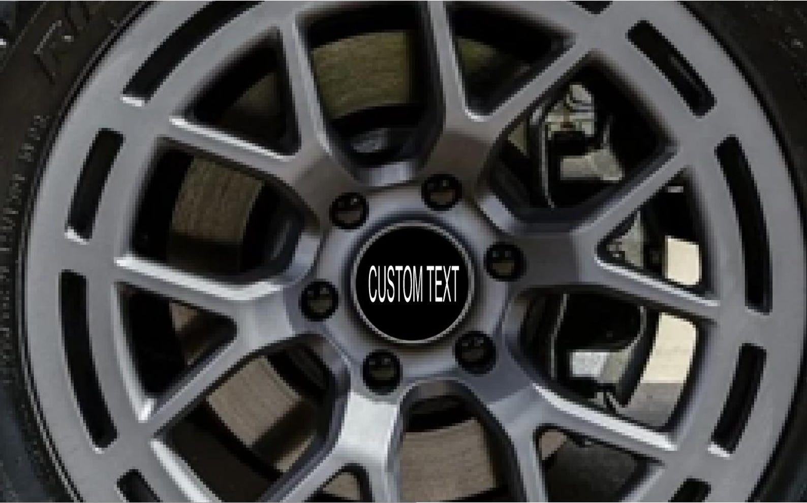 Chevy Wheel Center Cap Vinyl Decal Overlay: Carbon Fiber or Gloss Black ...