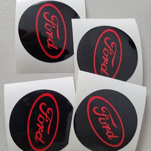 Ford Wheel Center Cap Vinyl Emblem Overlay Sticker Decals Escape ...