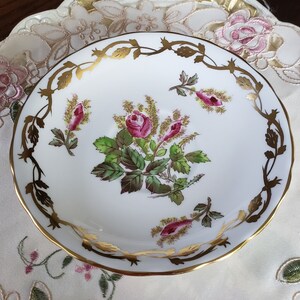 RARE Vintage Royal Chelsea "moss Rose" Handpainted Golden Teacup and ...