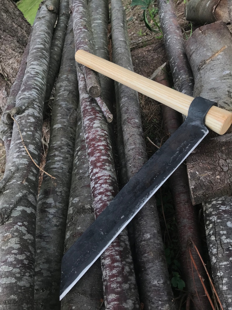 Wood Splitting Froe Large Roof Shingles Splitting Froe Green | Etsy