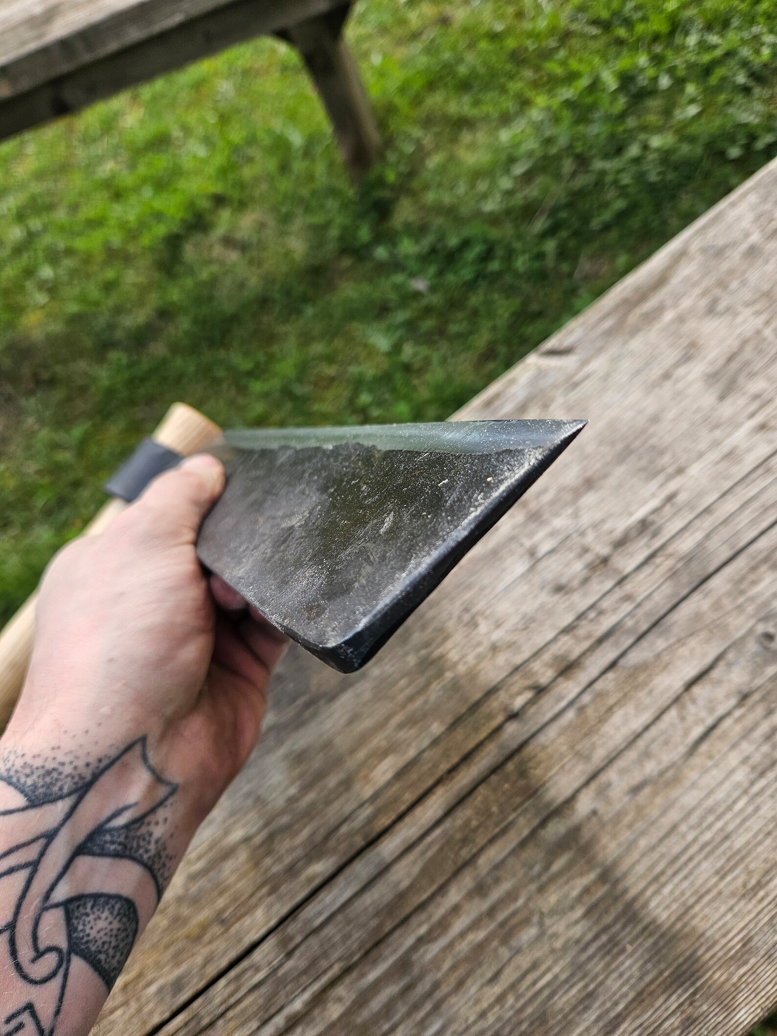 Hand Forged Splitting Froe: 5160 Spring Steel, Ash/oak Handle - Etsy