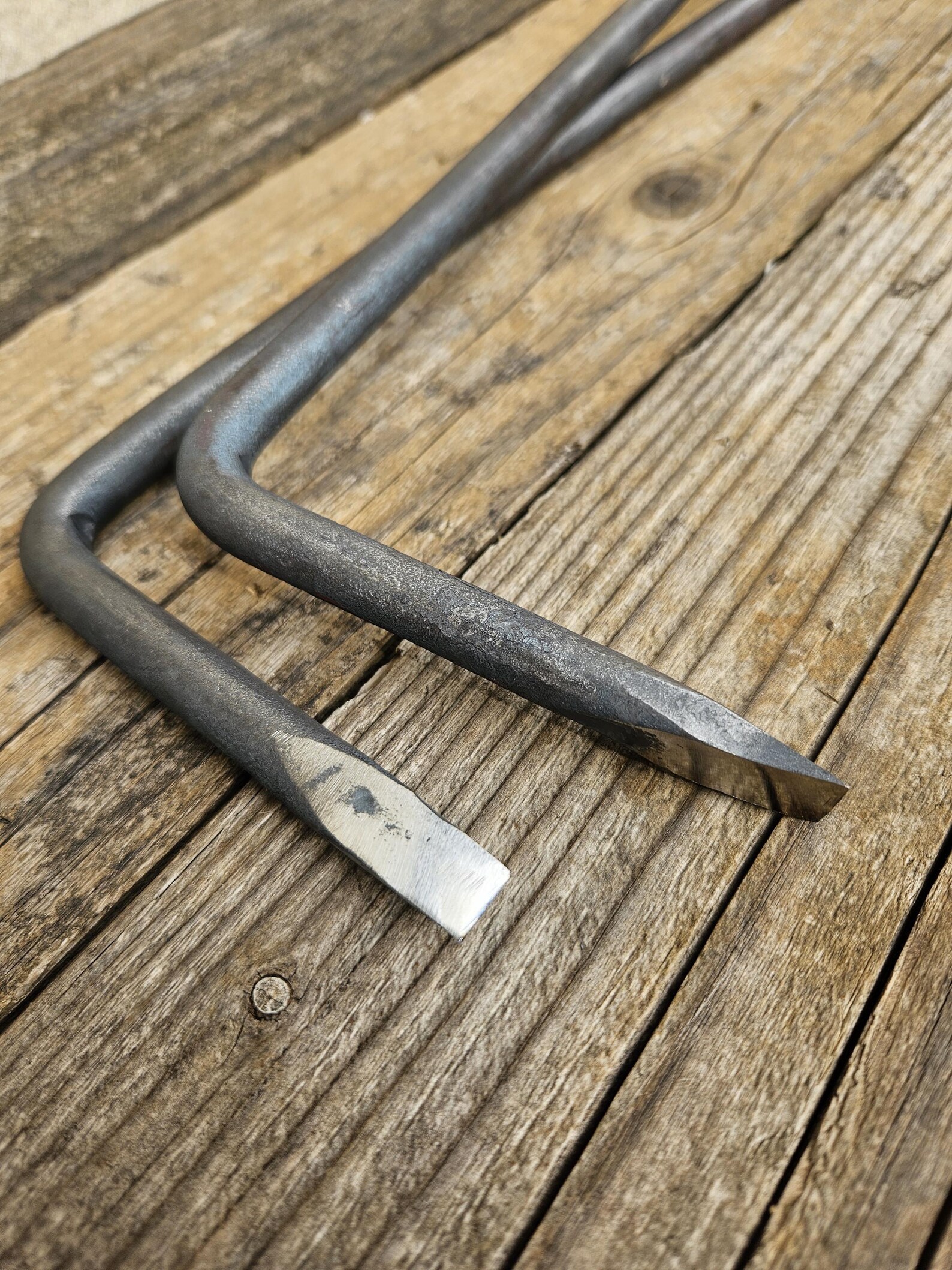 Log Dogs - 12mm- 1/2'' for Securing Logs, Cabin Build, Carpentry ...