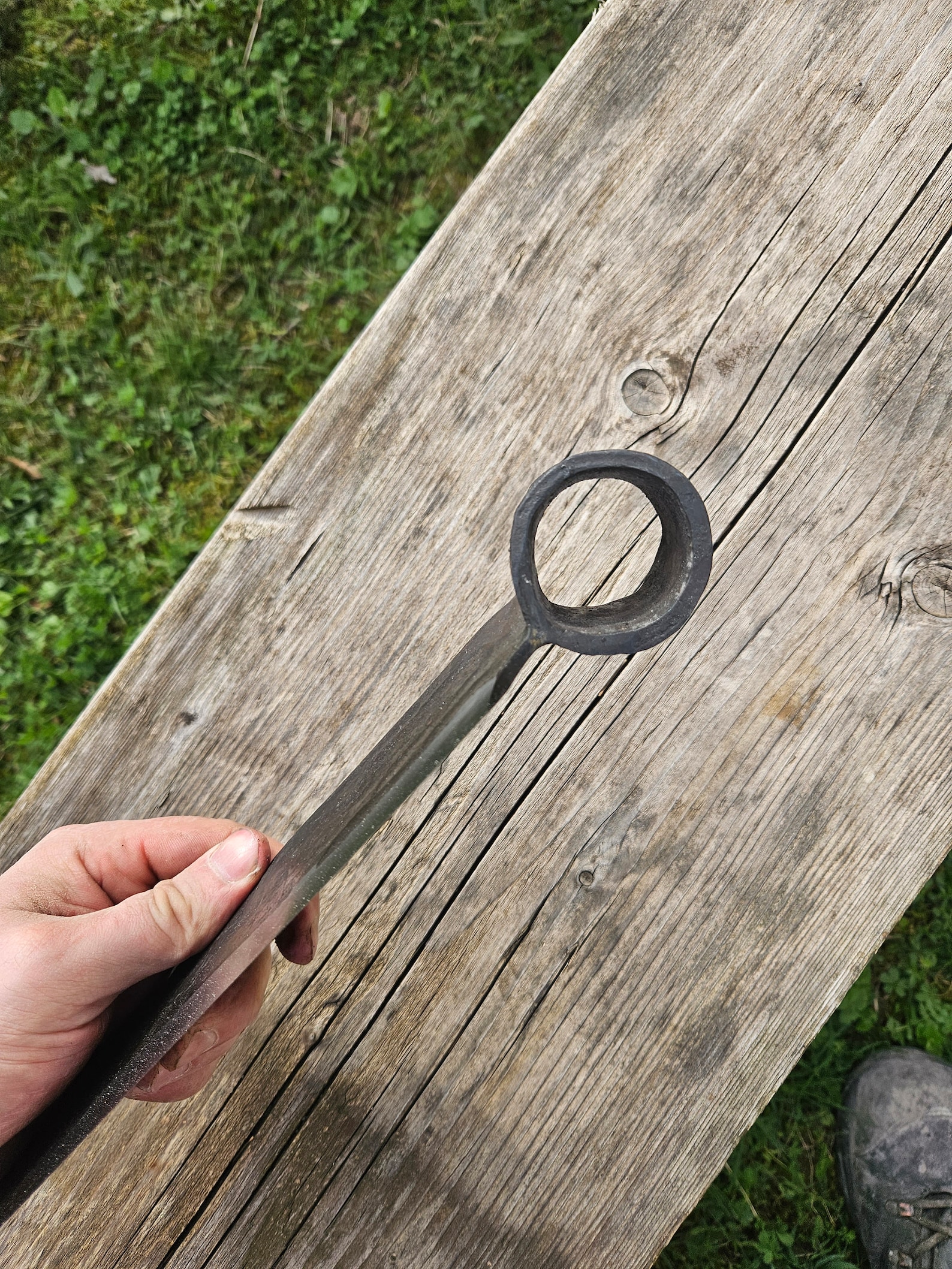 Hand Forged Splitting Froe: 5160 Spring Steel, Ash/oak Handle - Etsy