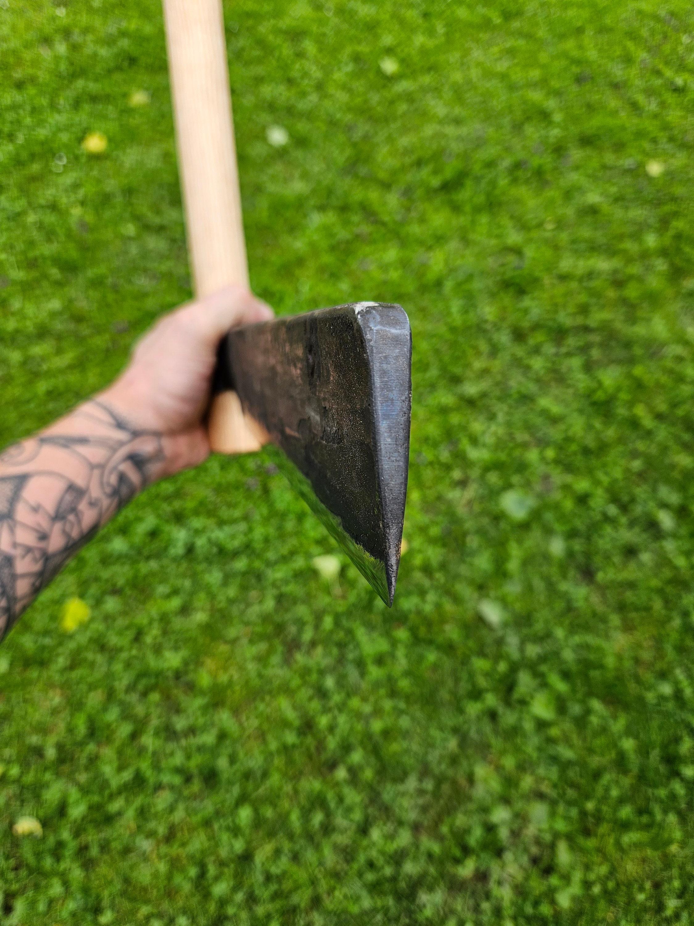 Hand Forged Splitting Froe: 5160 Spring Steel, Ash Handle - Etsy