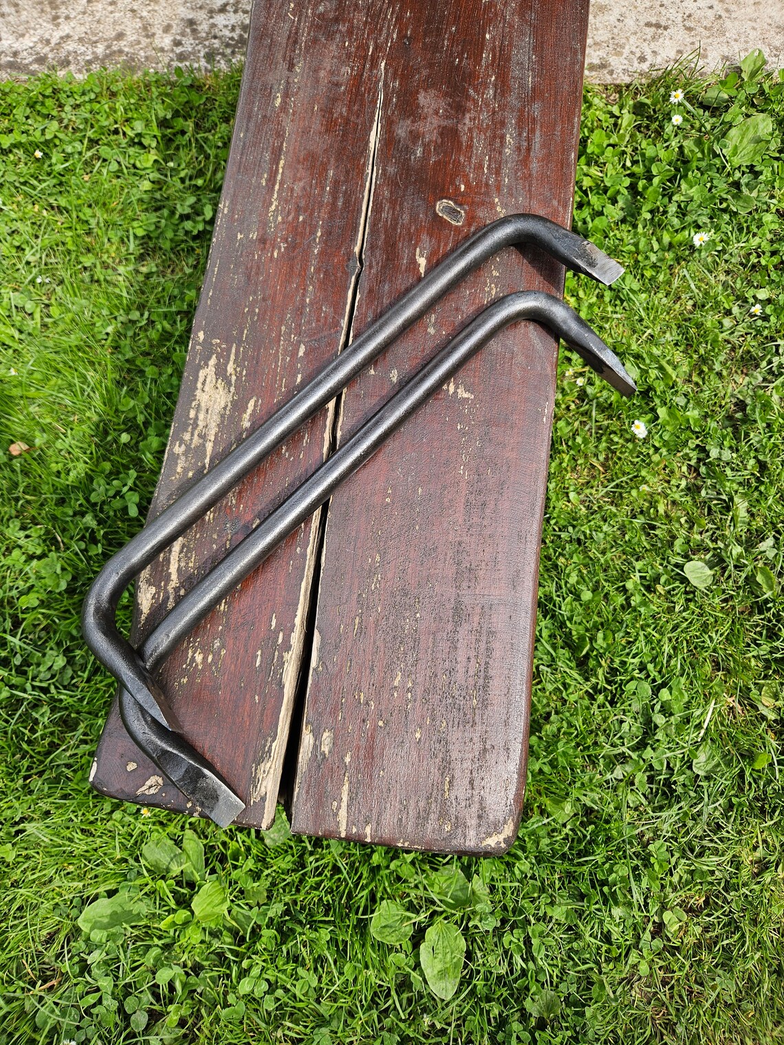Heavy Duty Log Dogs: Hand Forged Spring Steel Timber Framing Set - Etsy