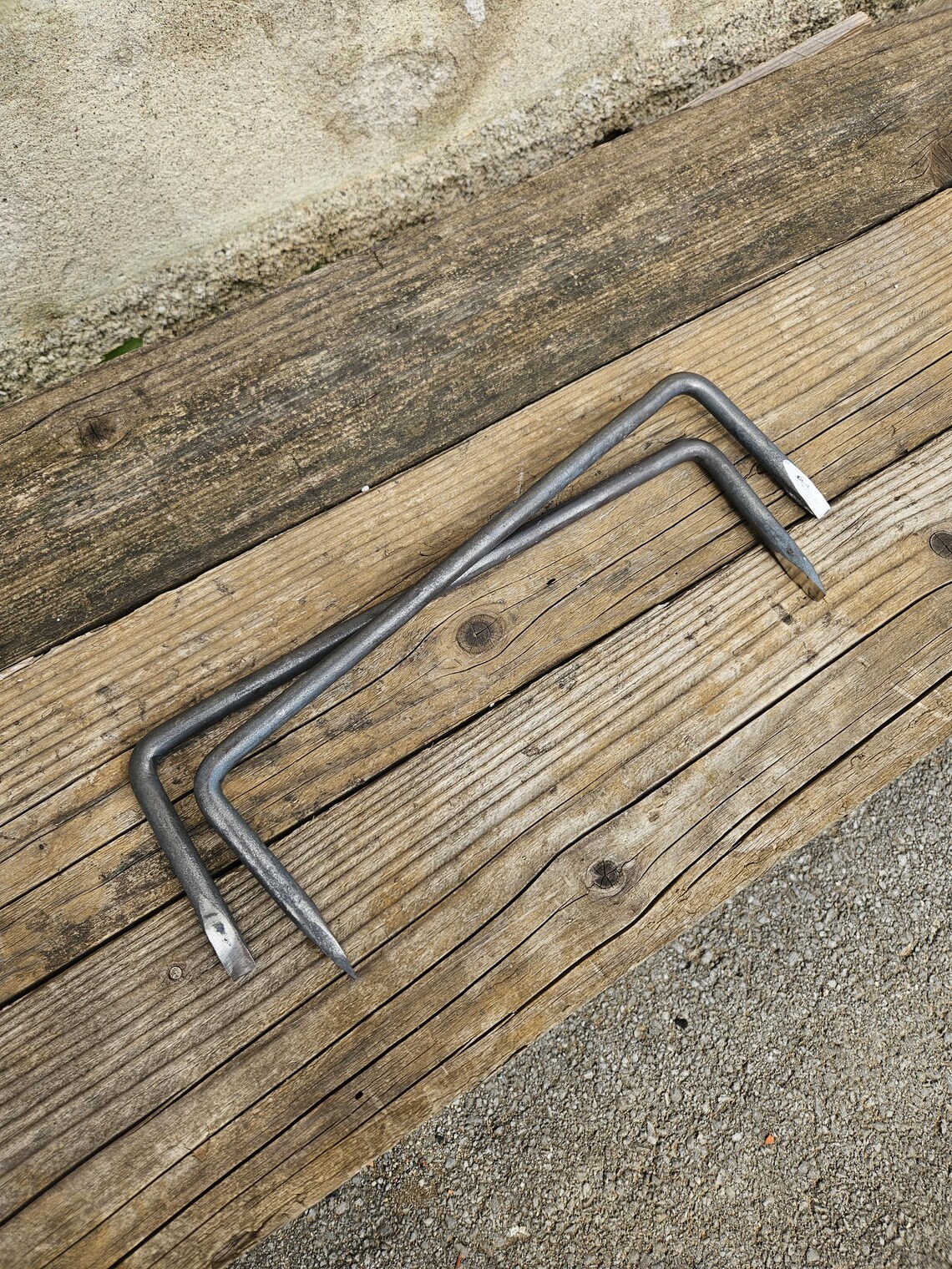 Log Dogs - 12mm- 1/2'' for Securing Logs, Cabin Build, Carpentry ...